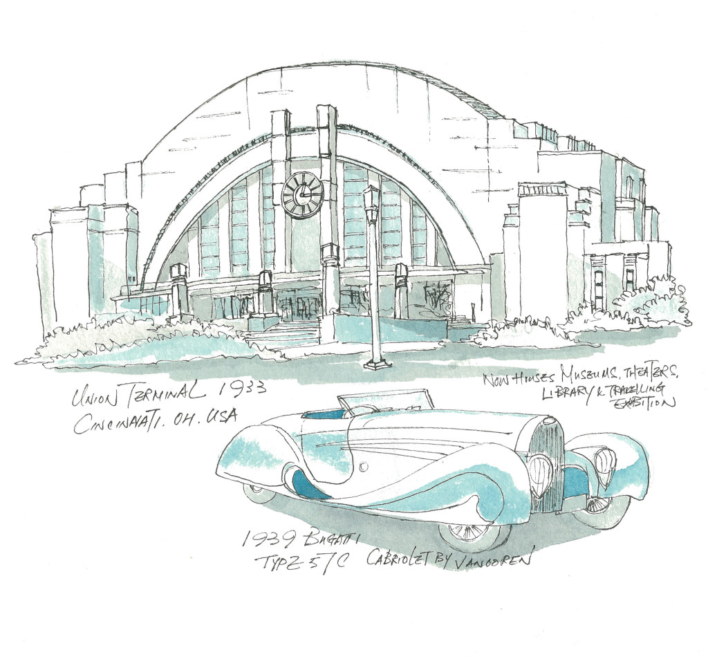 The Spirit of Art Deco (watercolor drawing on paper) – SAMUES LEUNG